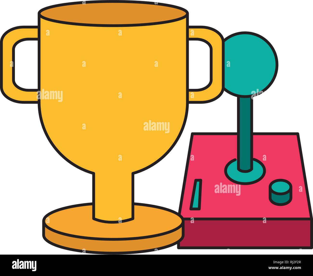 Video game joystick trophy hi-res stock photography and images - Alamy