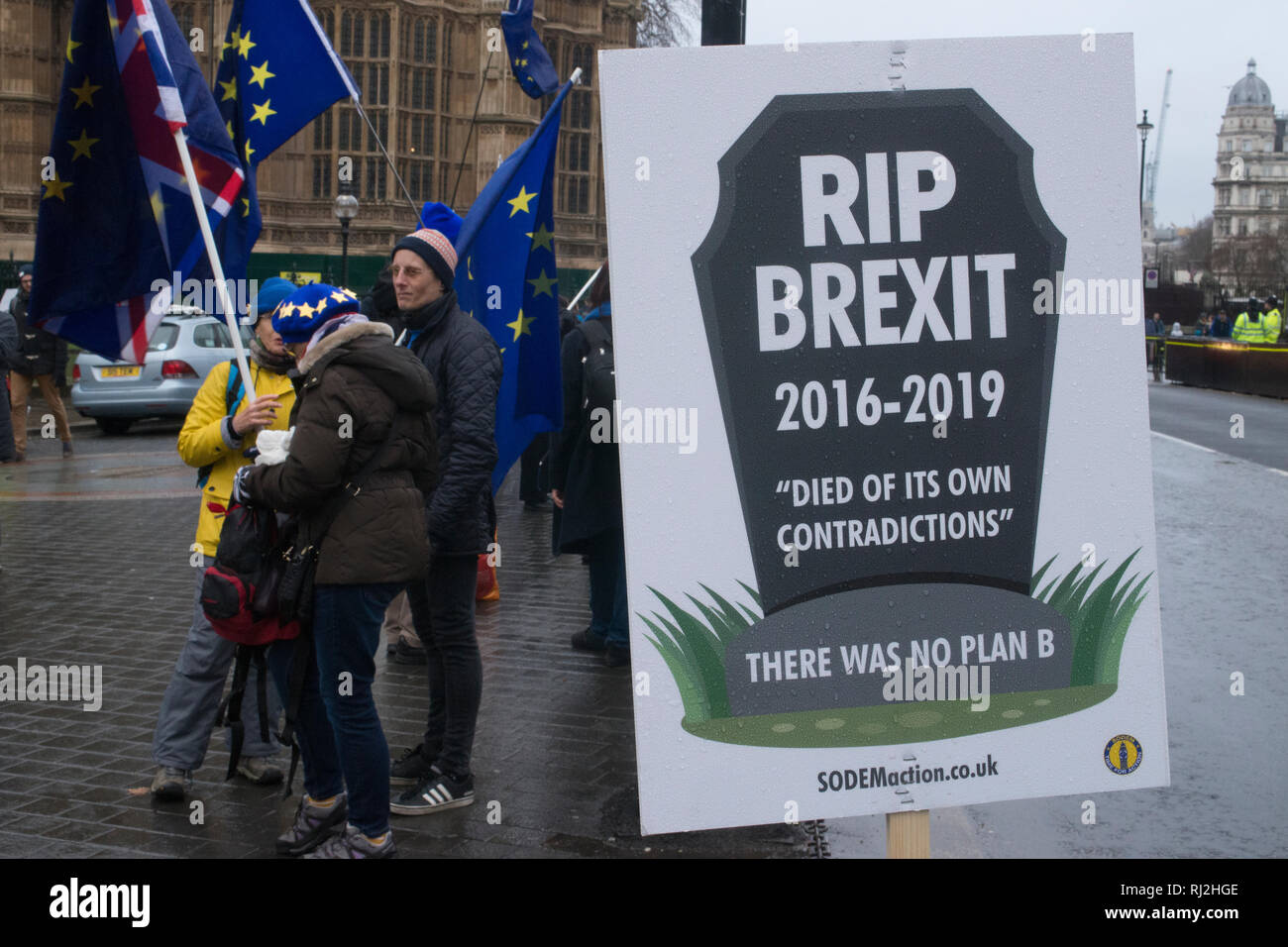 SODEM (Stand of Defiance, European Movement) protest outside Houses of ...