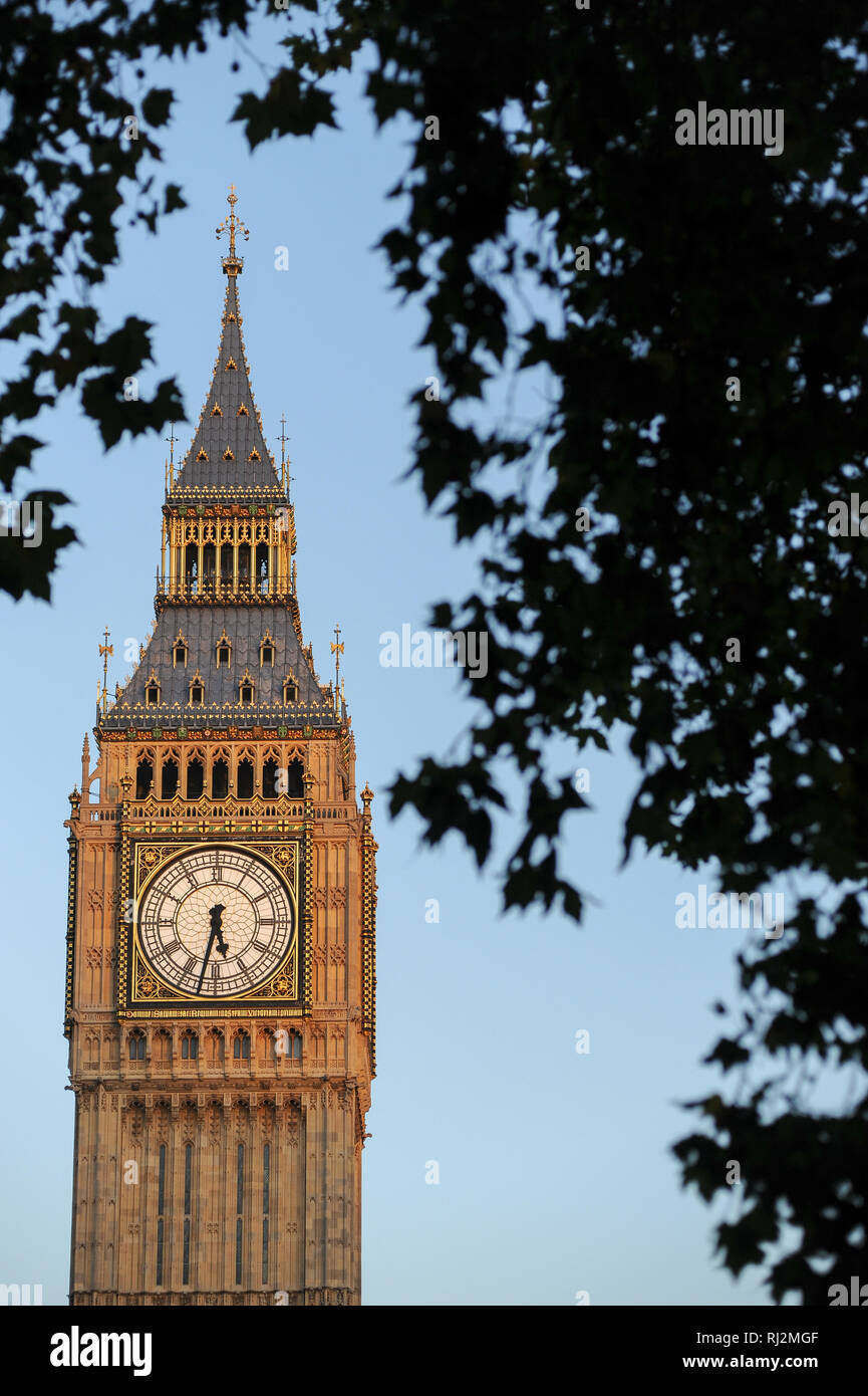 Palace of Westminster with Clock Tower called Big Ben listed by UNESCO ...