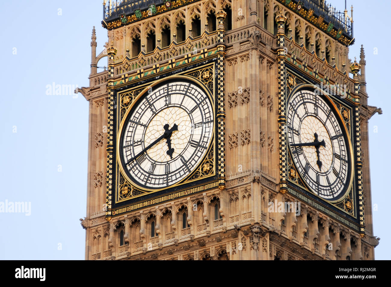Palace of Westminster with Clock Tower called Big Ben listed by UNESCO ...