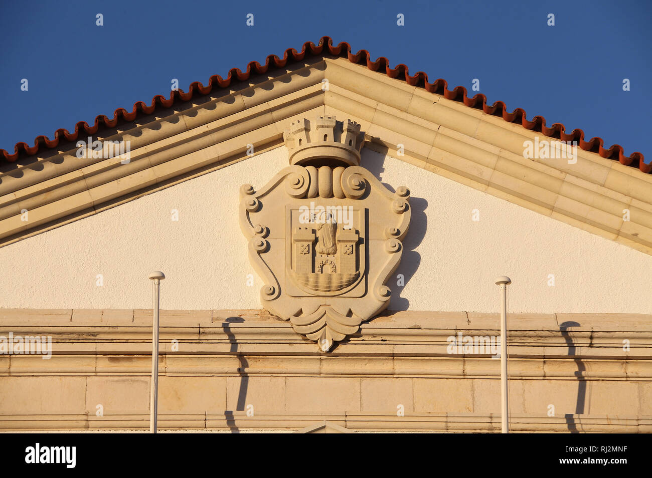 Detail of Faro City Hall Stock Photo - Alamy