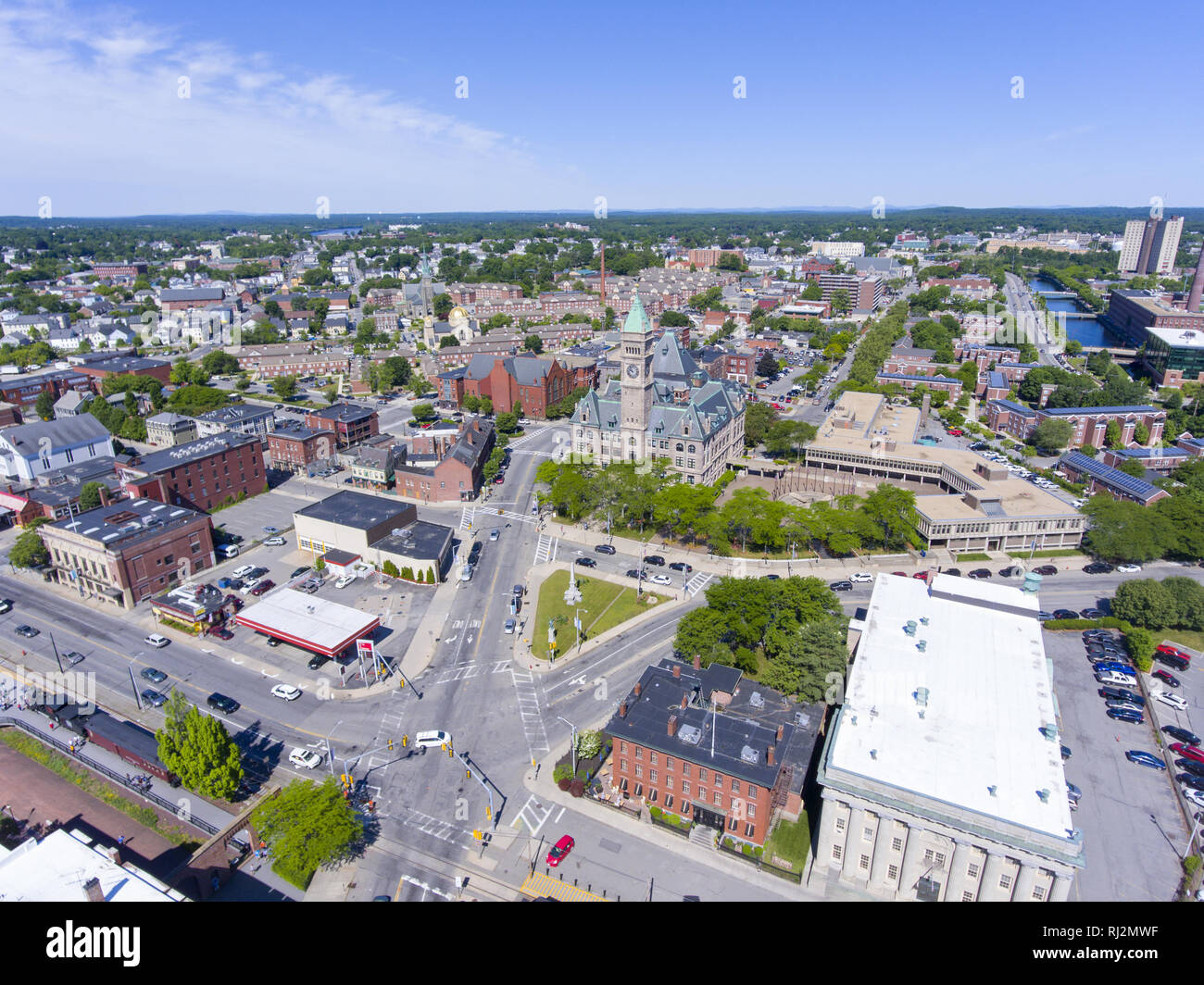 Massachusetts state house aerial hi-res stock photography and images ...