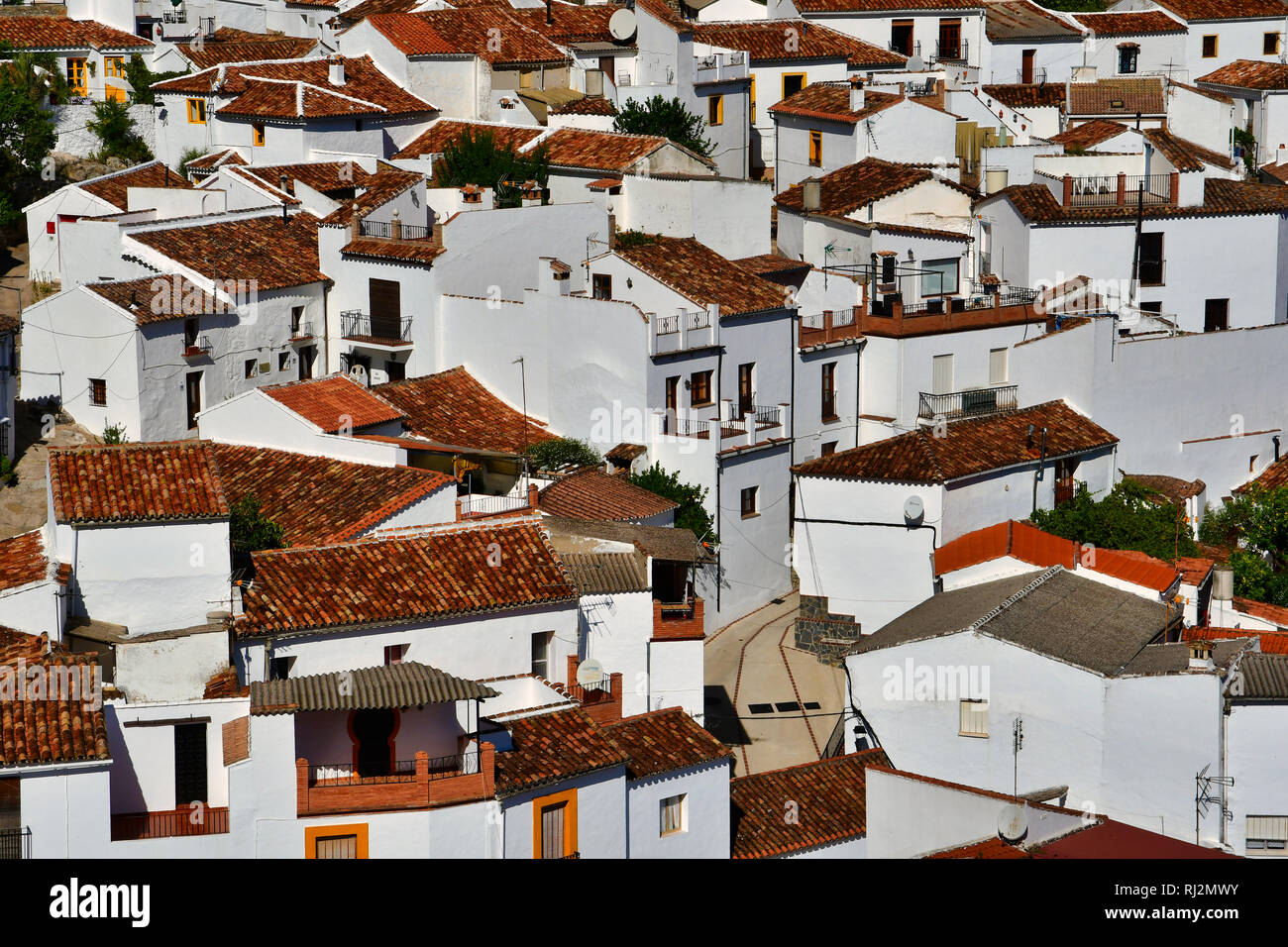 Rooftops spanish village hi-res stock photography and images - Alamy
