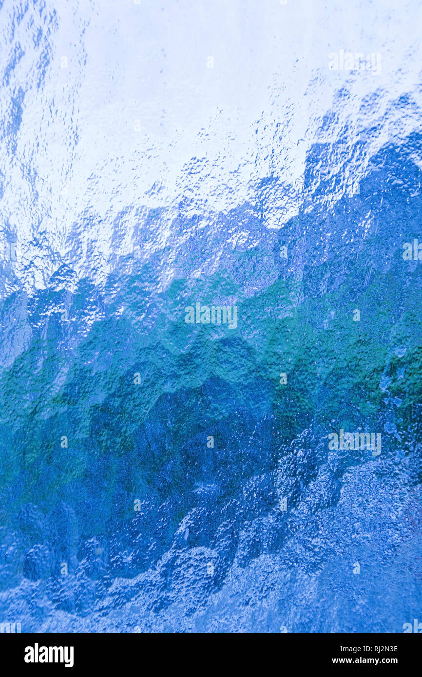 Blue glass texture close up Stock Photo - Alamy