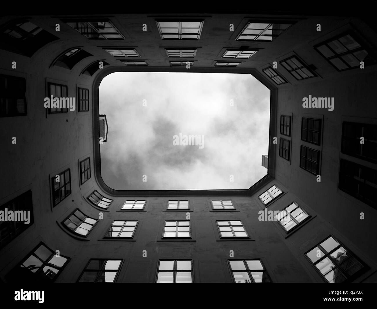 Buildings with sky light and windows hi-res stock photography and ...