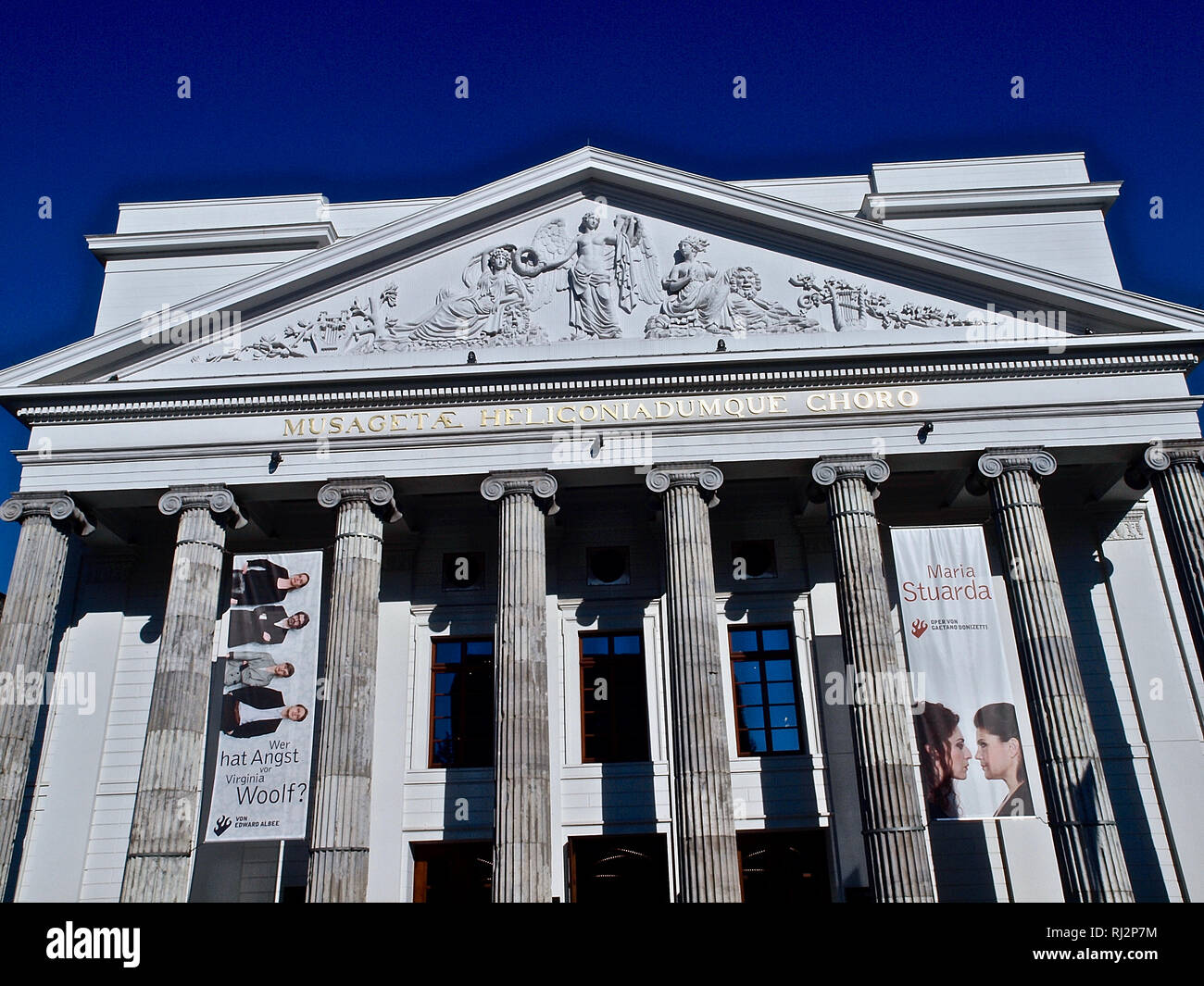 Historic theater in Aachen in Germany with columns Stock Photo - Alamy