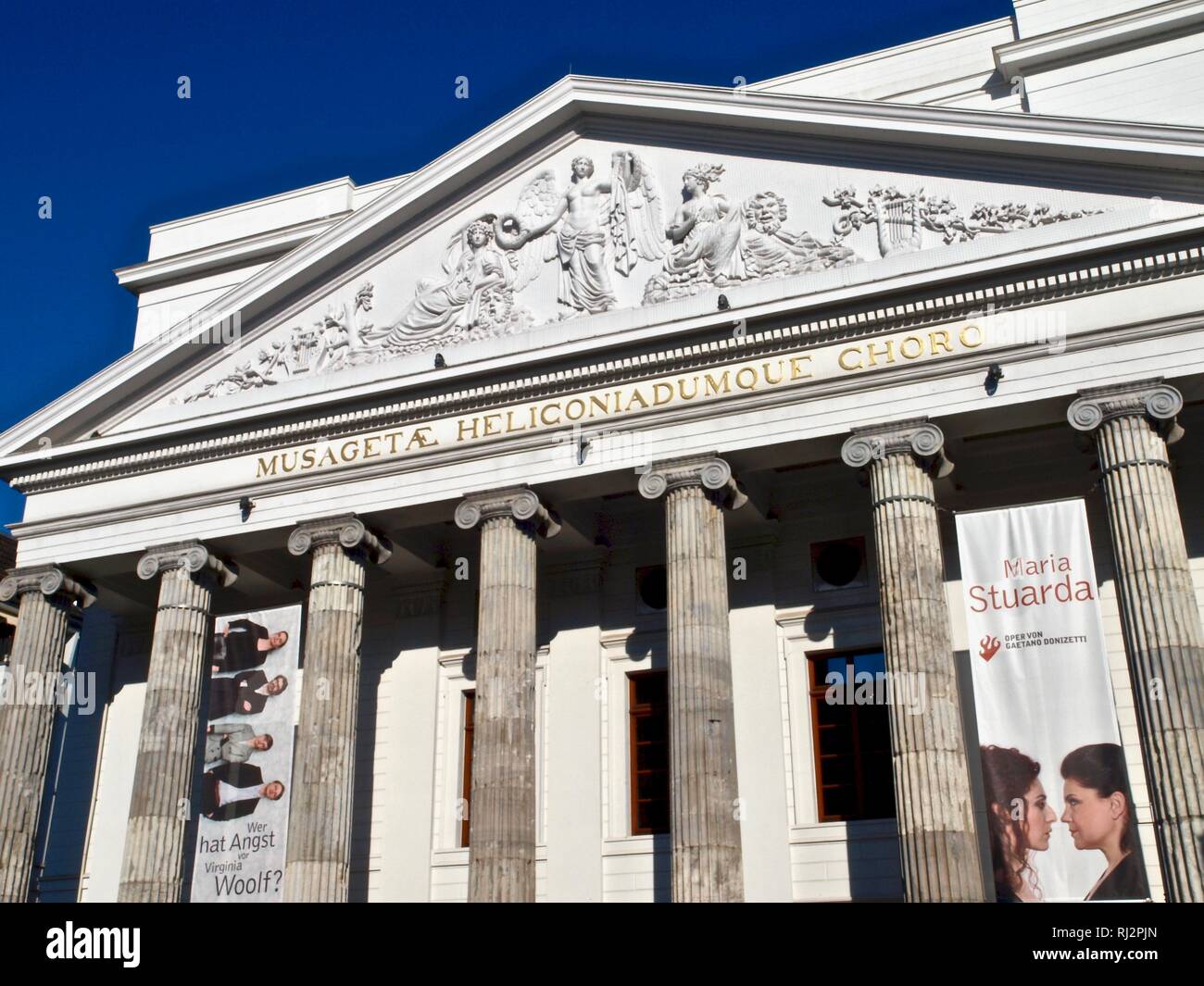 Historic theater in Aachen in Germany with columns Stock Photo - Alamy