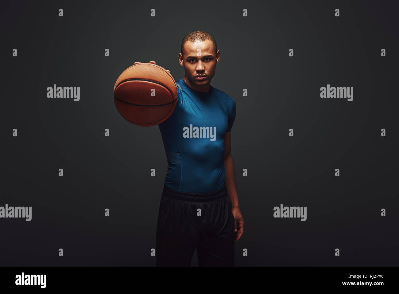 Male athlete studio front hi-res stock photography and images - Alamy