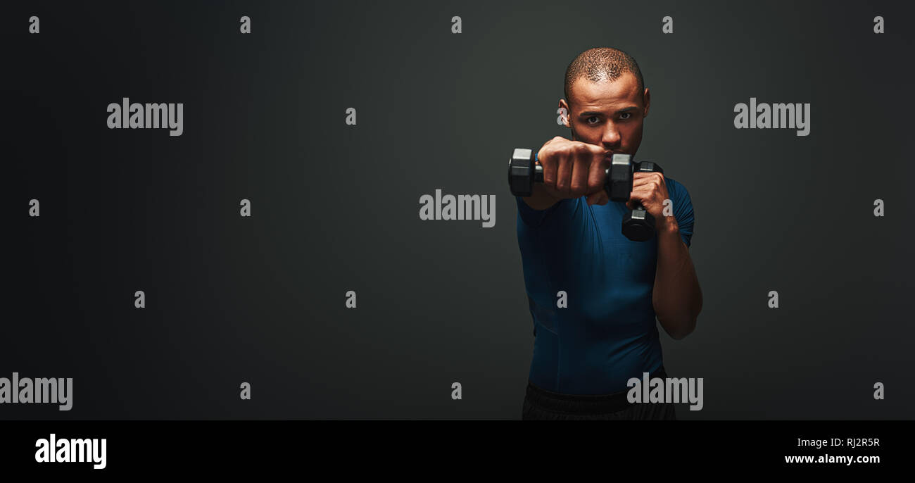 Muscular Man Flexing Camera High Resolution Stock Photography and ...