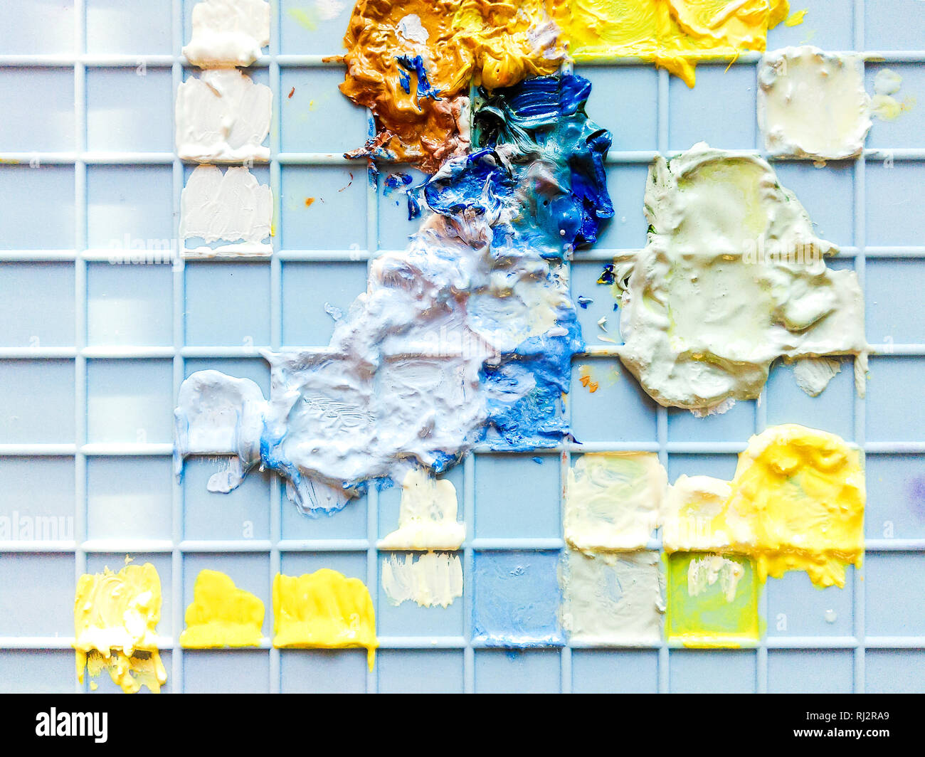 Multi-colored oil paints Stock Photo - Alamy