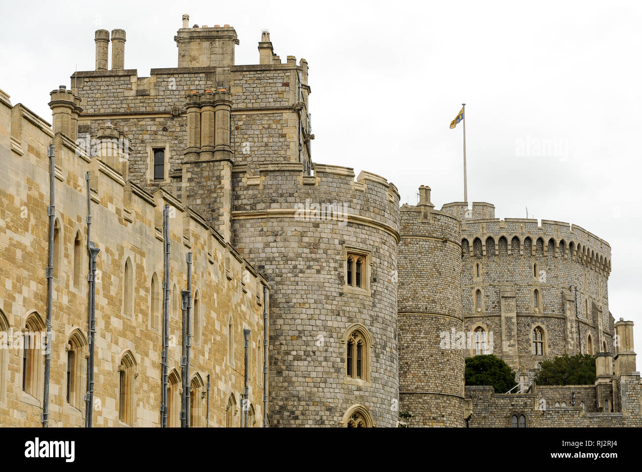 King Henry VIII Gate, Henry III Tower and Round Tower in Lower Ward of ...