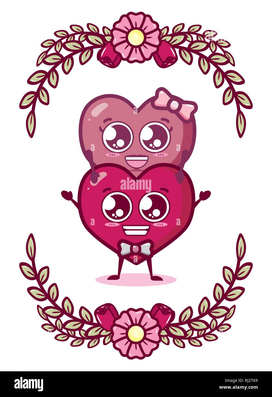 Anime happy girl Cut Out Stock Images & Pictures - Alamy