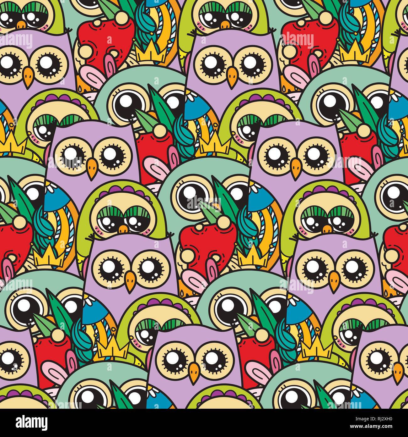 Cartoon owls Stock Vector Images - Alamy
