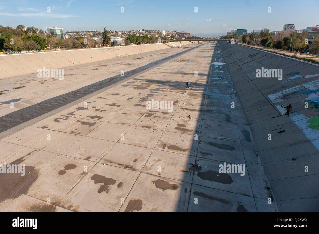 Tijuana, Mexico: Tijuana river's canal Stock Photo - Alamy