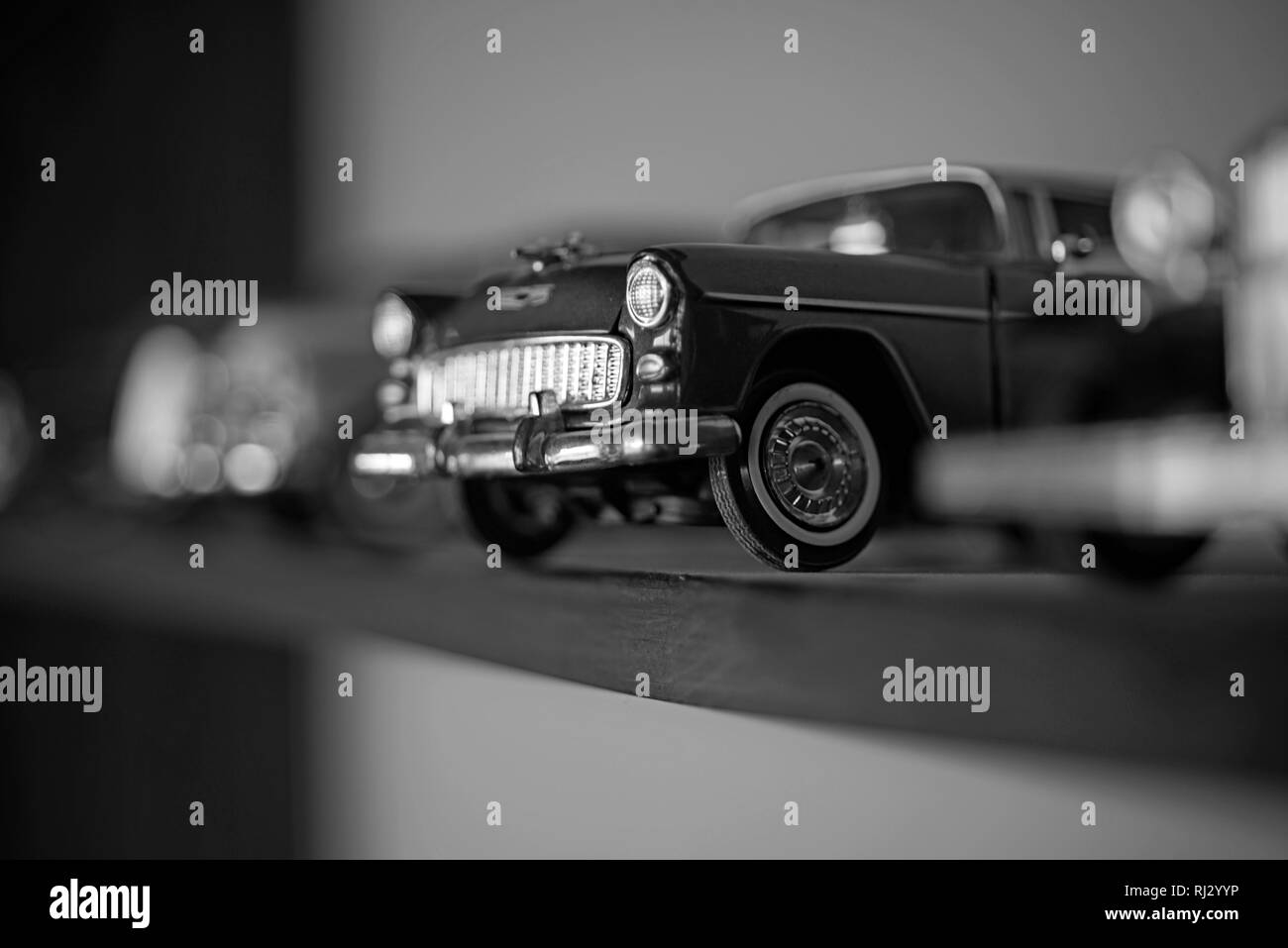 A close attention to the details. Retro styled cars. Toy cars with ...