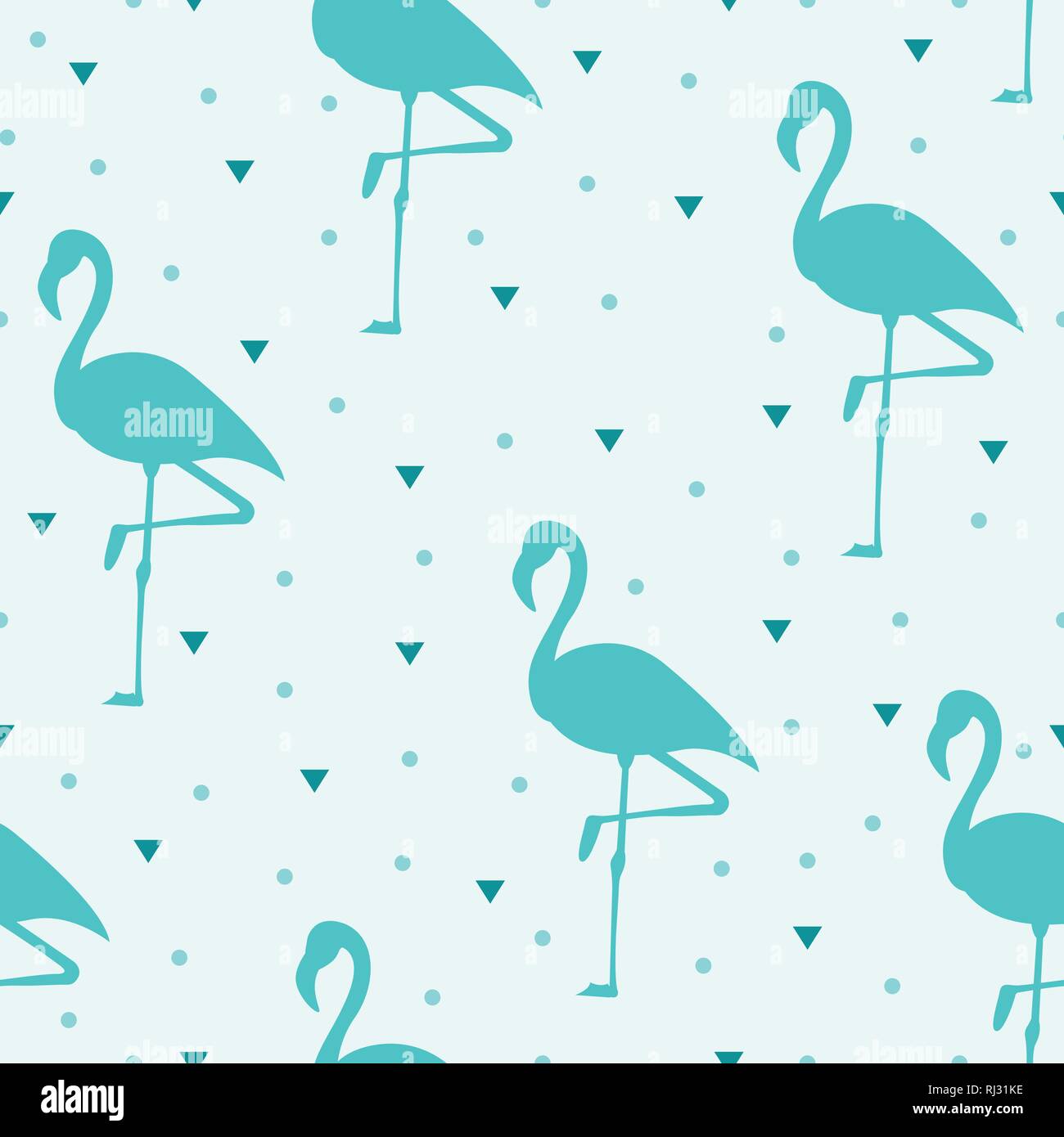 Tropical flamingo pattern. Seamless flamingo pattern. Vector ...