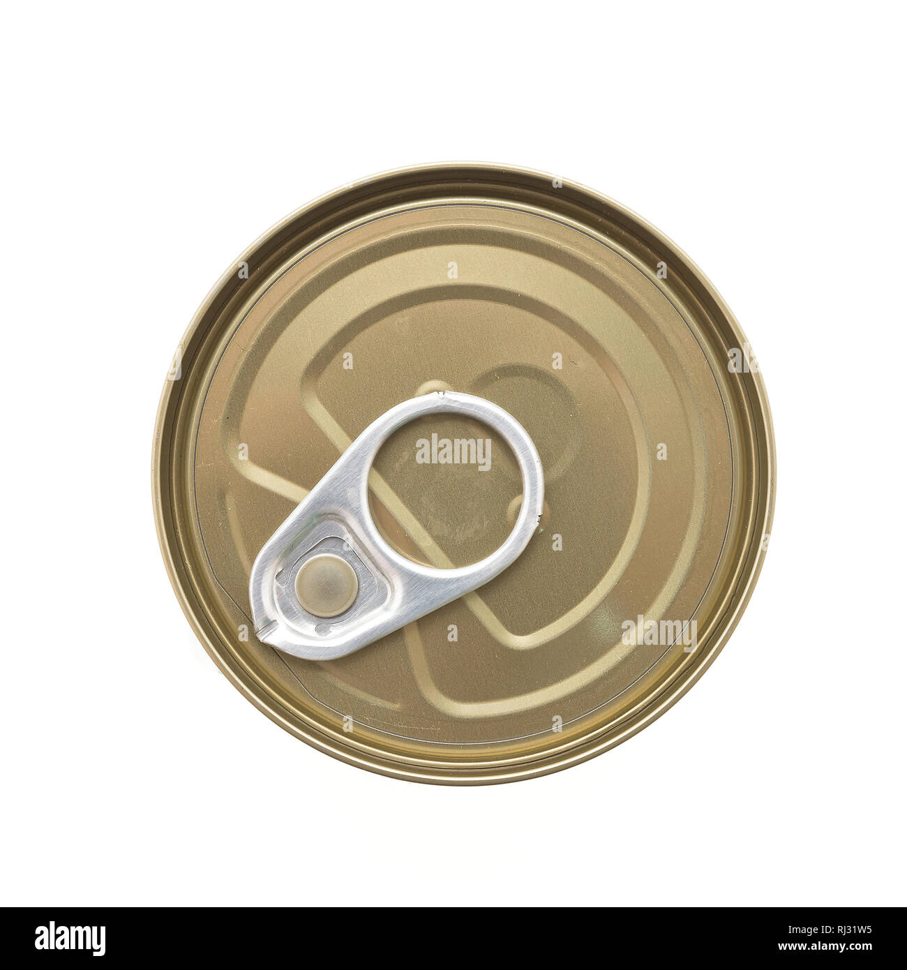Top of view can isolated on white background Stock Photo - Alamy