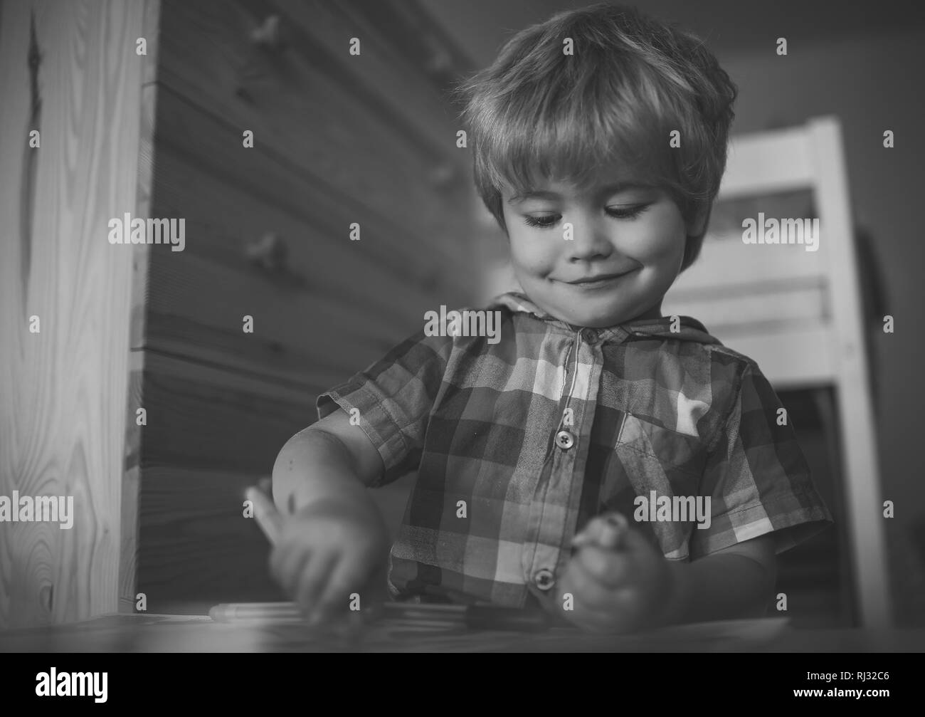 Painter play Black and White Stock Photos & Images - Alamy