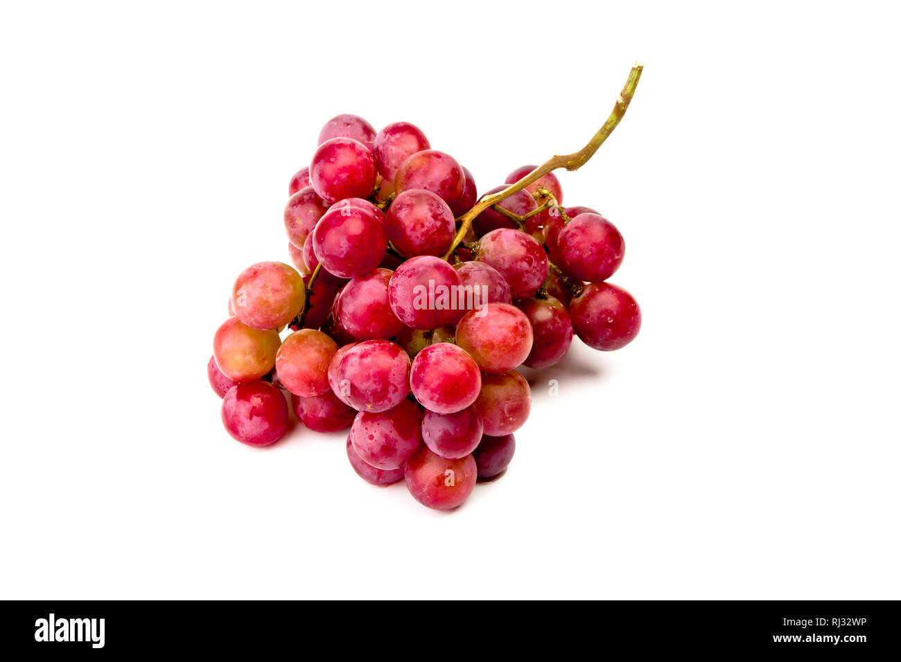 Red grape isolated on white Stock Photo - Alamy