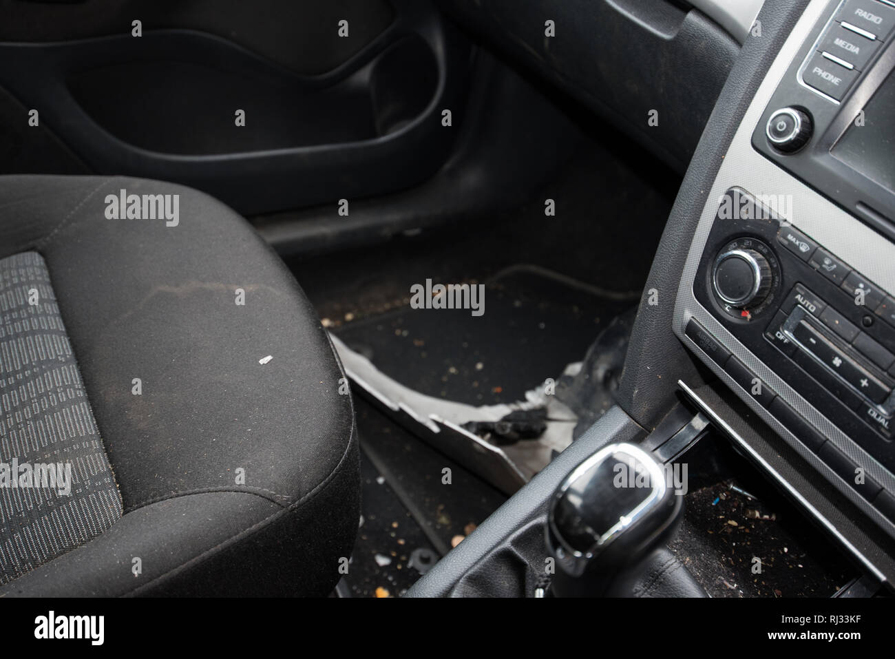 Car Crash; Damage and details after a vehicle accident Stock Photo - Alamy