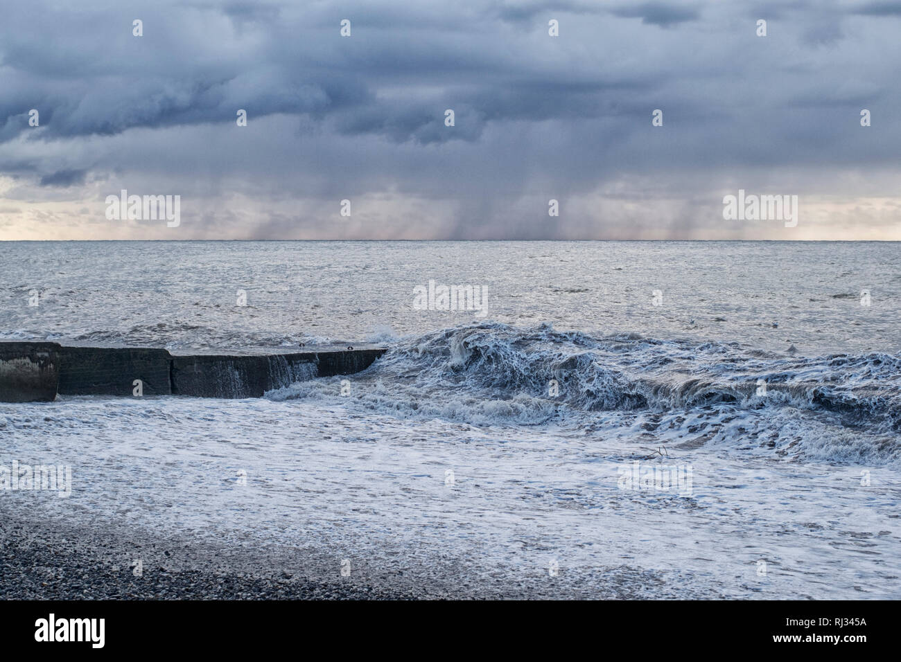 Rain in the sea hi-res stock photography and images - Alamy