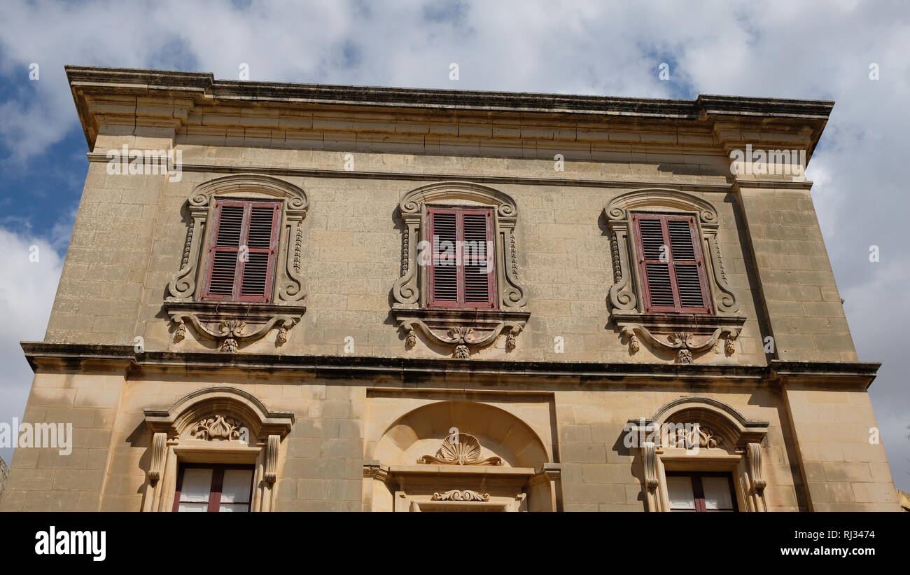 Mdina, Malta. The city is famous for its historic buildings, and the ...