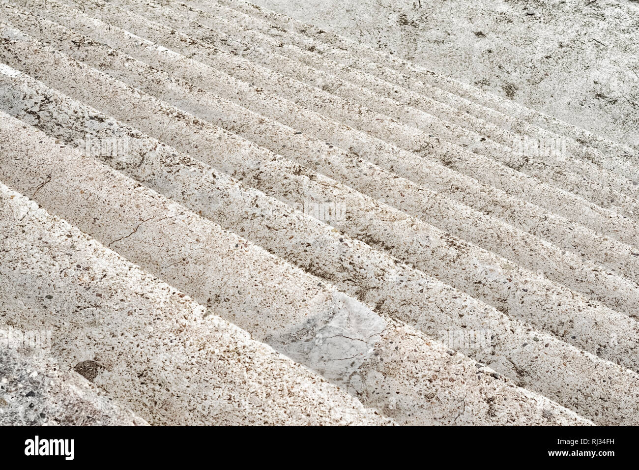 Old concrete stairs leading down top view Stock Photo - Alamy