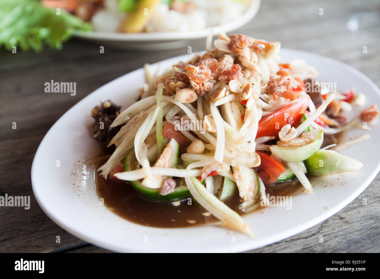 Som tum dish hi-res stock photography and images - Alamy