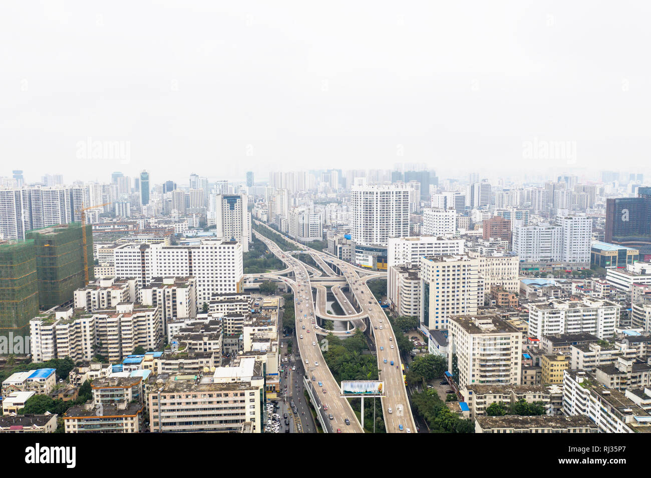 Asian city aerial Stock Photo - Alamy