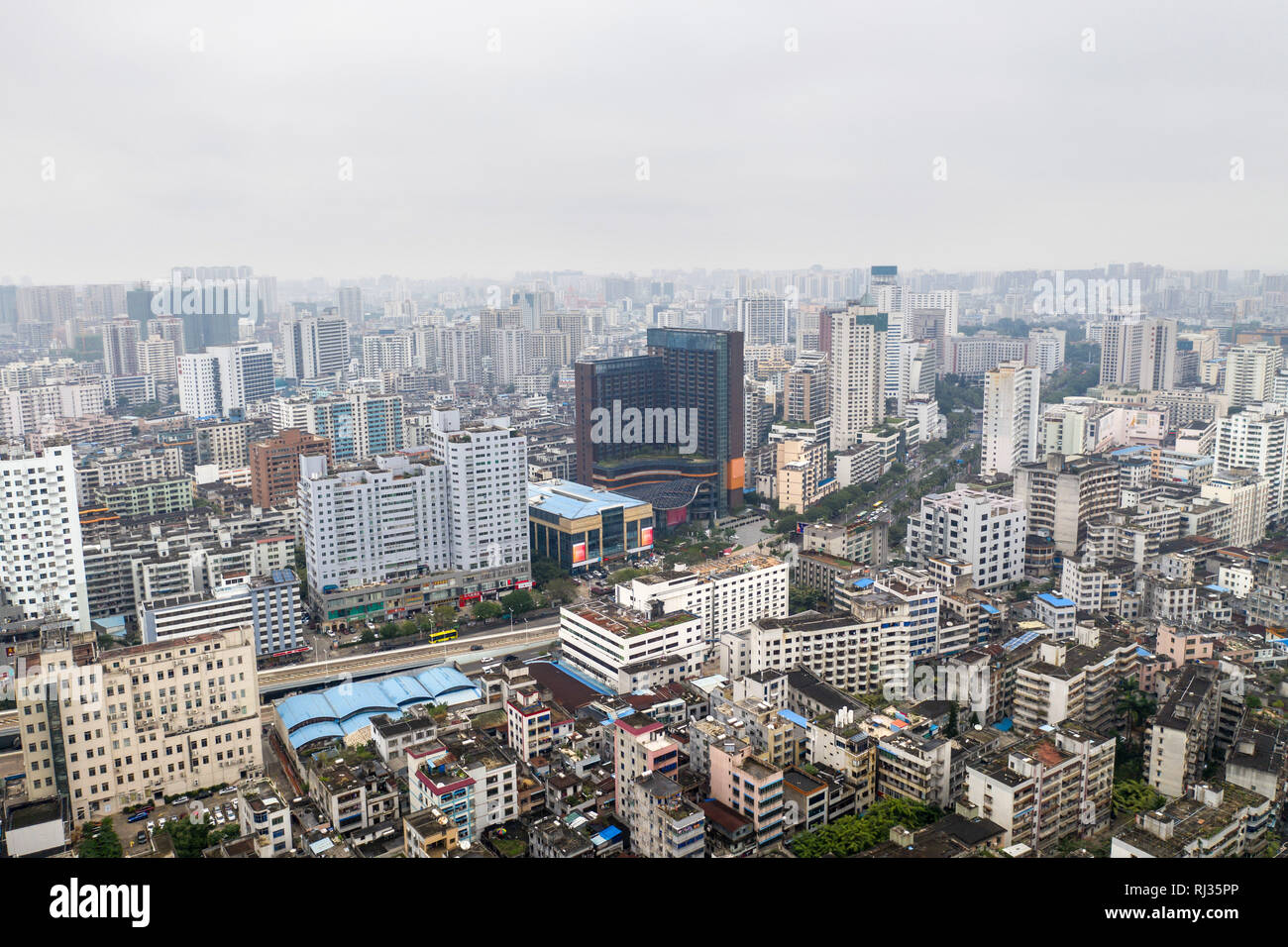 Asian city aerial Stock Photo - Alamy