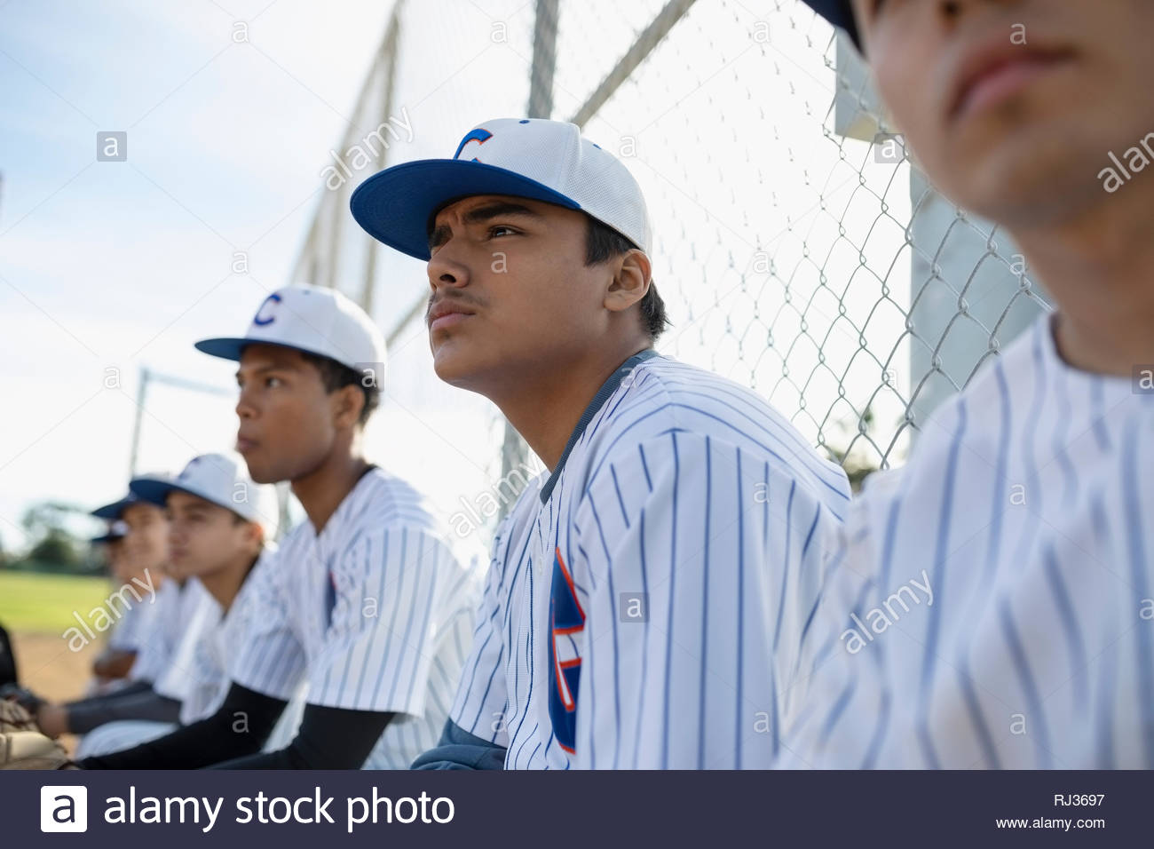 Sitting bench baseball hi-res stock photography and images - Alamy