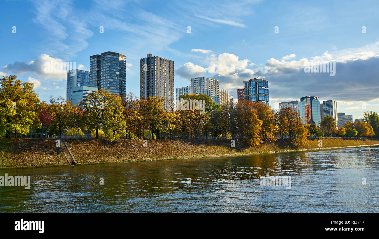 Grenelle district and Seine river in Paris, France Stock Photo - Alamy
