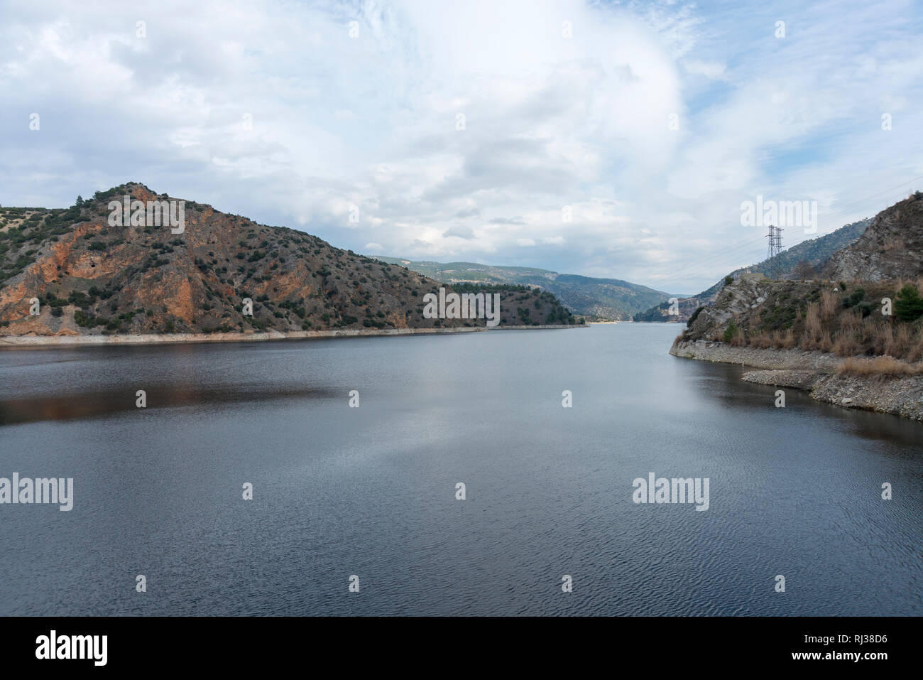The Cindere Dam in Guney district of Denizli province of Turkey Stock ...