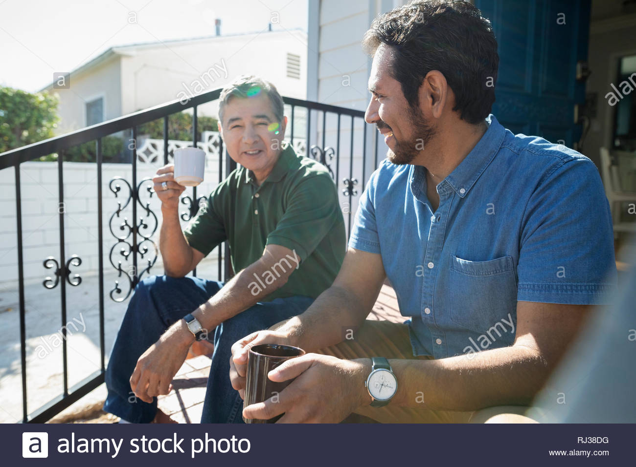 Senior father son enjoying hi-res stock photography and images - Alamy