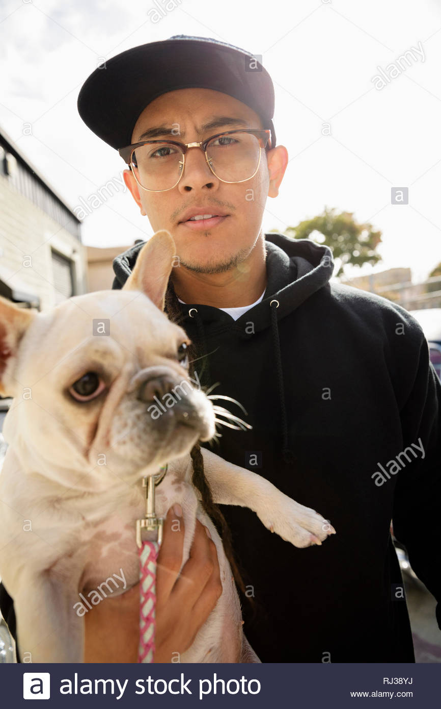 Man with bulldog hi-res stock photography and images - Alamy