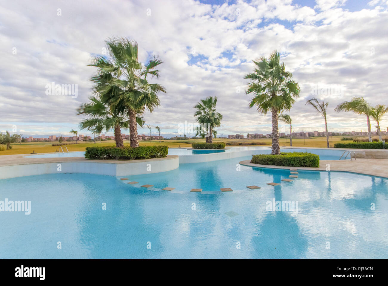 Swimming pool Marrakech Stock Photo - Alamy