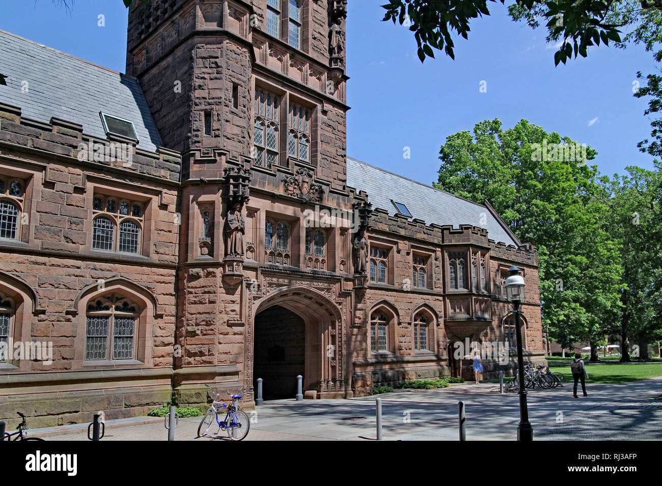PRINCETON, NJ - JUNE 2021. Princeton University's campus has numerous ...