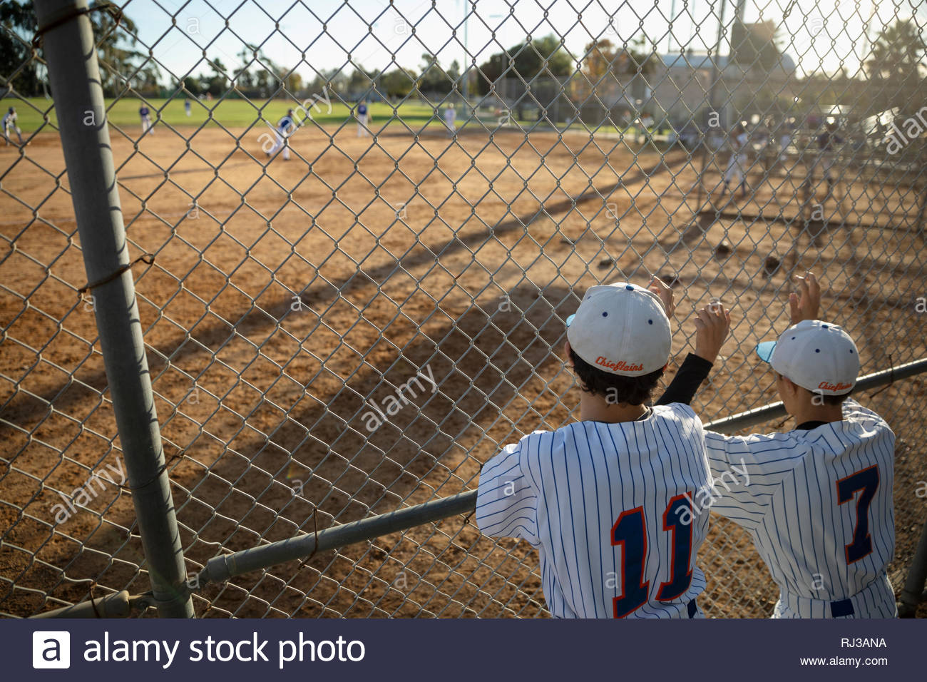 Players watching hi-res stock photography and images - Alamy