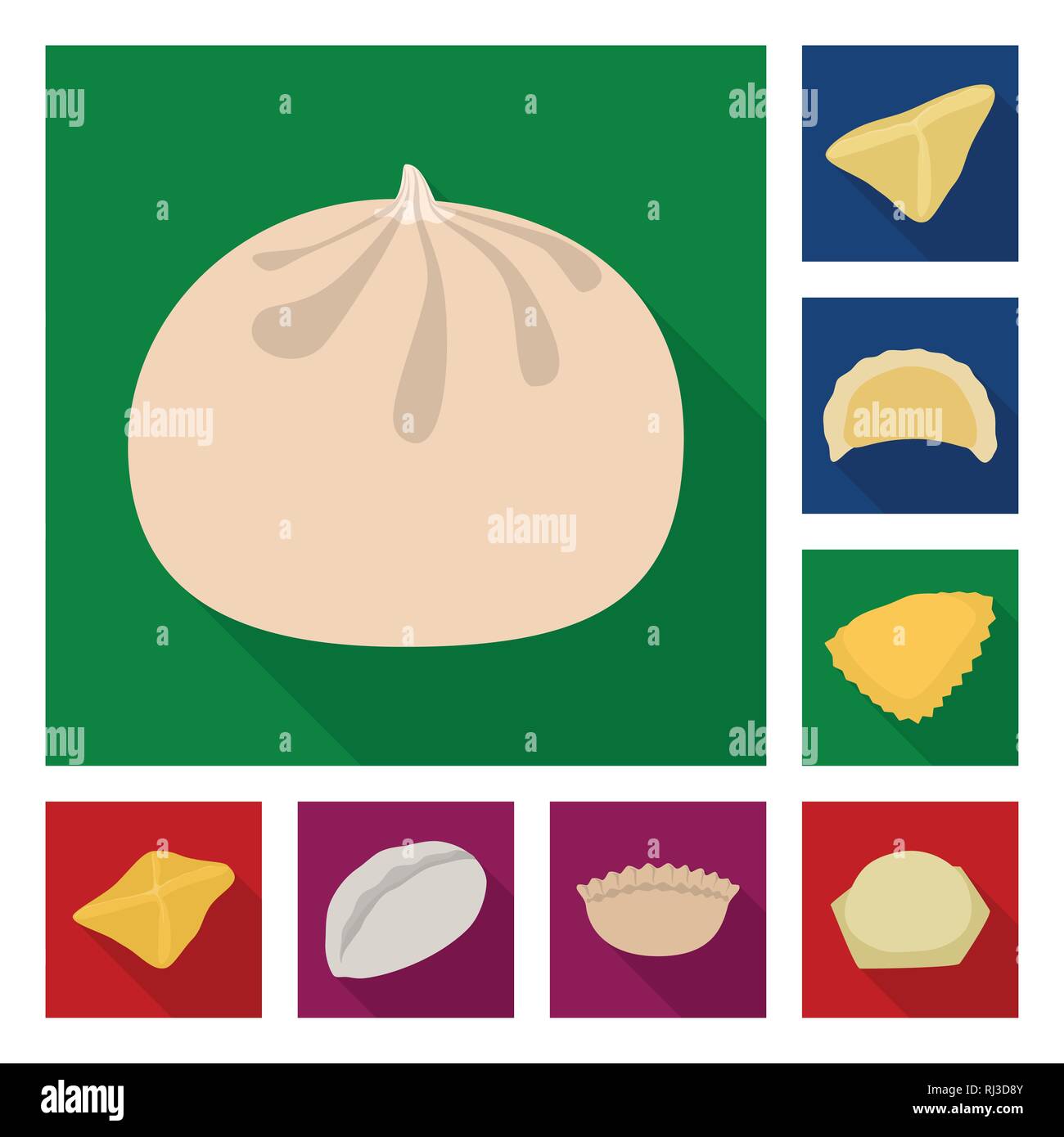 Vector illustration of products and cooking symbol. Collection of ...