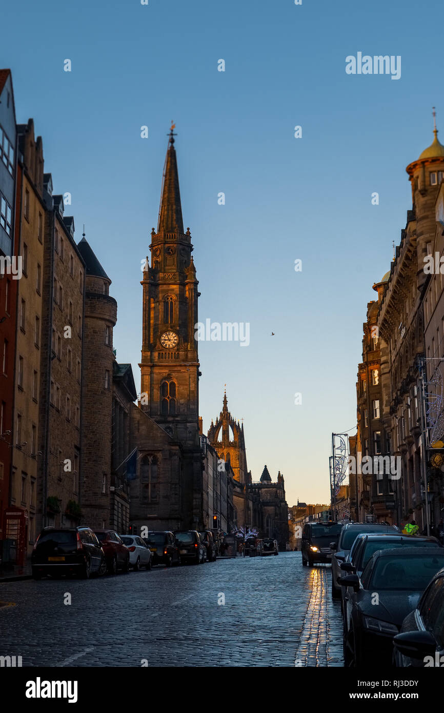 Landscape of Edinburgh city, the capital city of Scotland Stock Photo ...