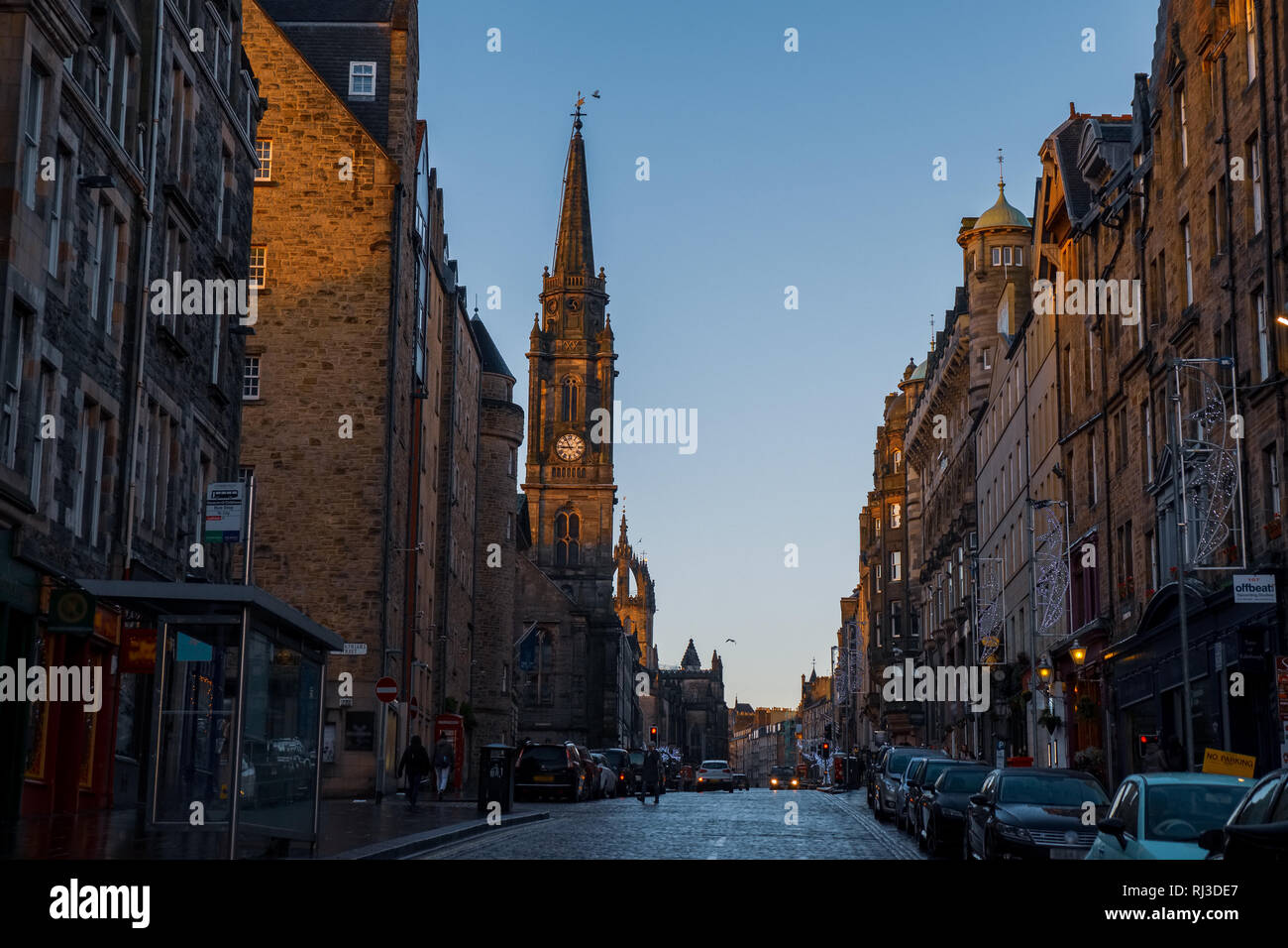 Landscape of Edinburgh city, the capital city of Scotland Stock Photo ...