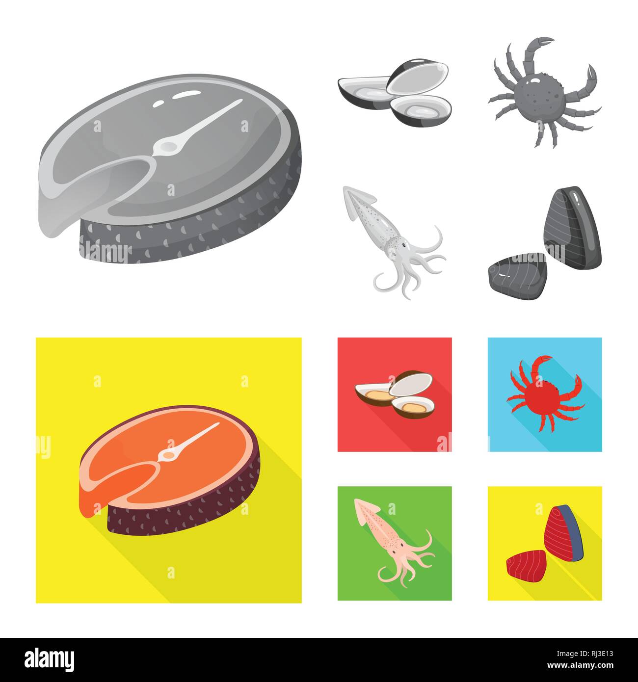 salmon,mussel,crab,octopus,fish,jelly,shell,squid,trout,delicacy,red ...
