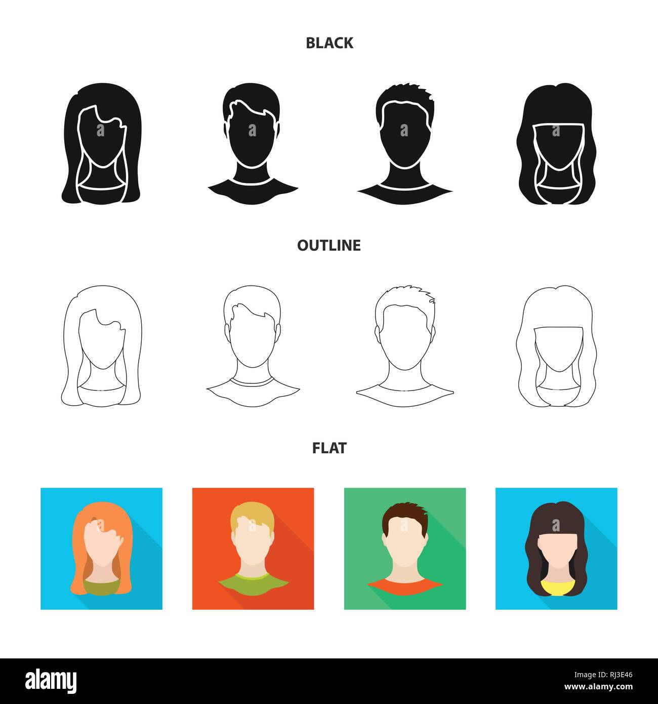 Vector illustration of professional and photo icon. Collection of ...