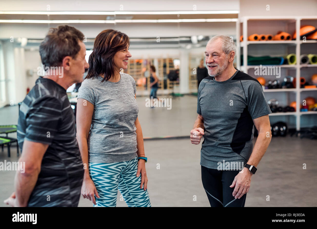 Exercise talking hi-res stock photography and images - Alamy
