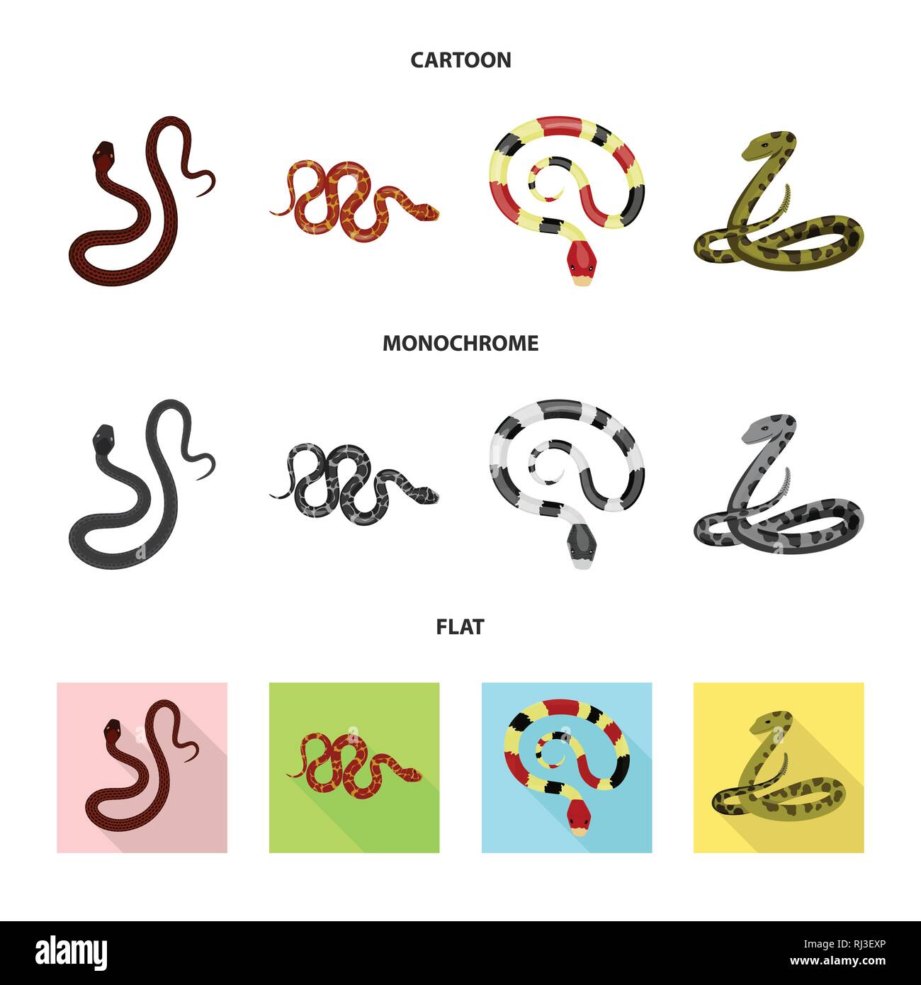 Red spotted snake Stock Vector Images - Alamy