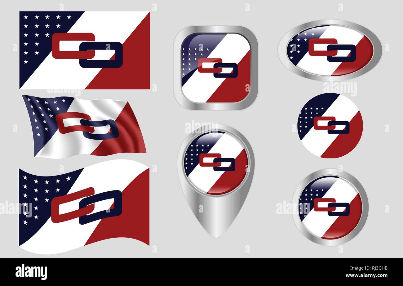 Flag of Canton,Ohio Stock Vector Image & Art - Alamy