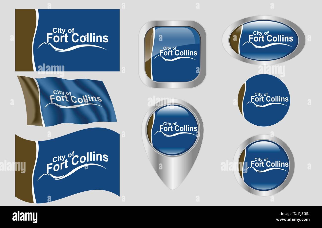Flag of Fort Collins, Colorado Stock Vector Image & Art - Alamy