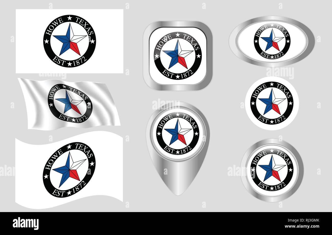 Flag of Howe, Texas Stock Vector Image & Art - Alamy