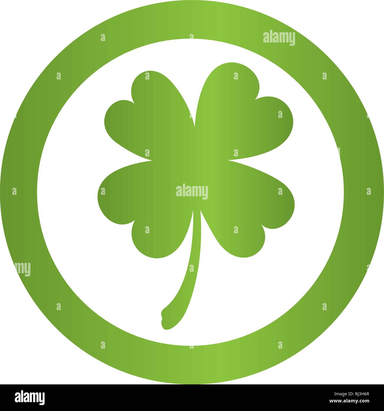 Small clover leaf Stock Vector Images - Alamy