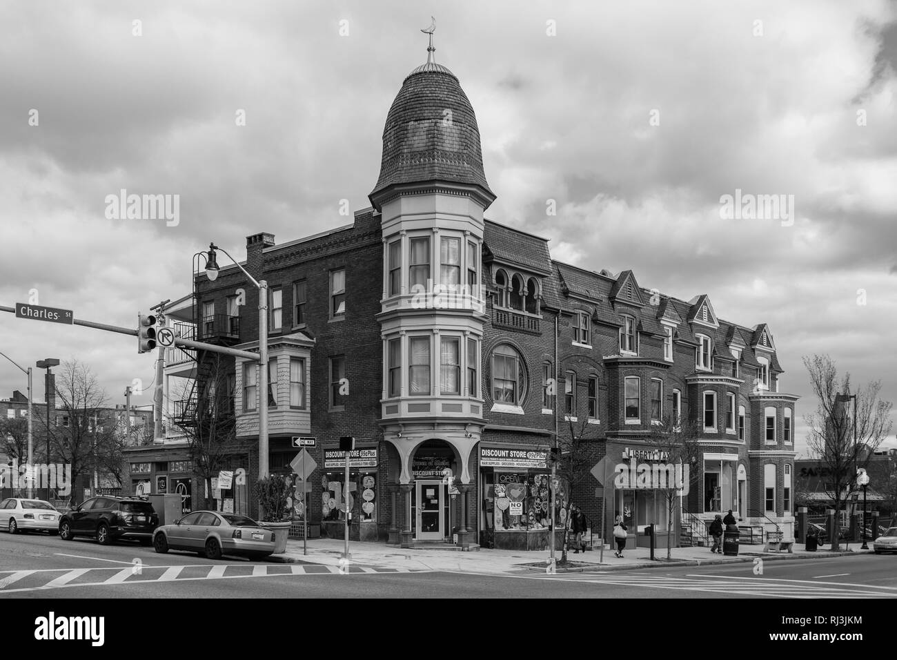 Architecture at 25th & Charles Street in Charles Village, Baltimore ...